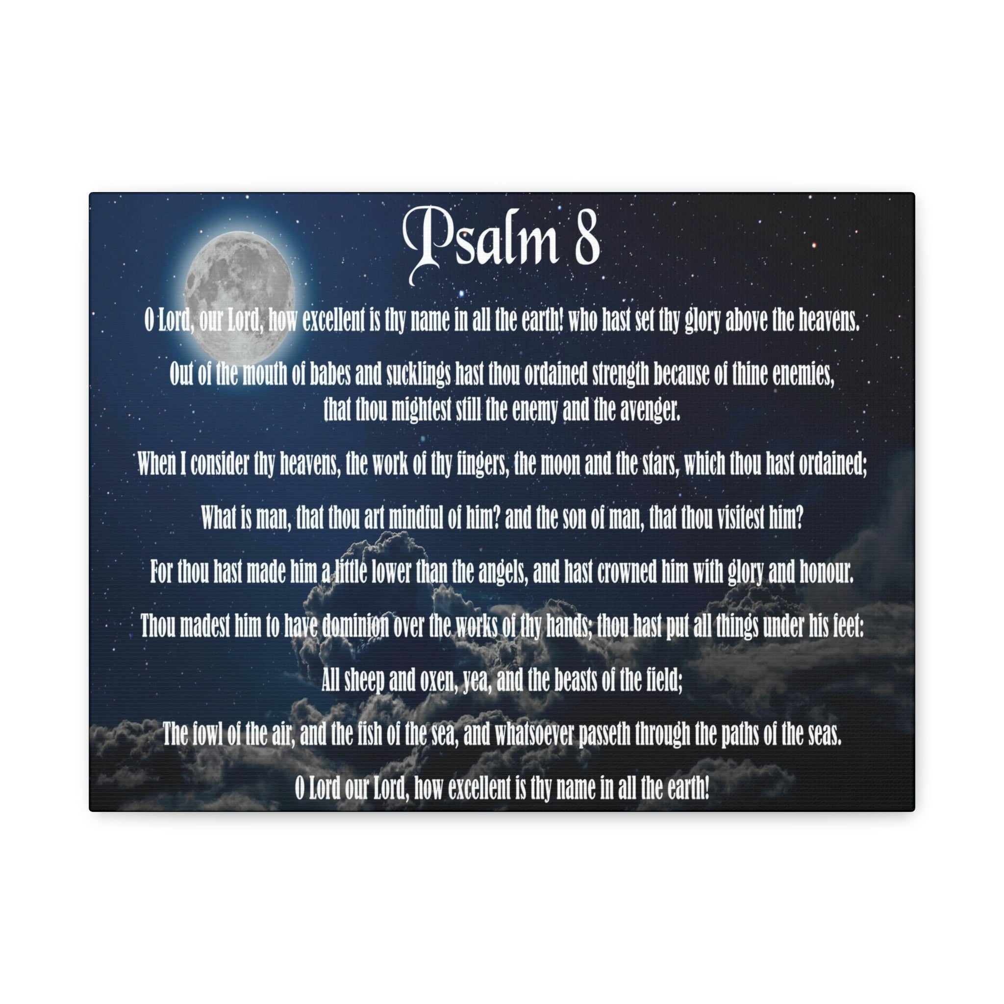 Scripture Walls Psalm 8:1 Surrounded By Your Glory Bible Verse Canvas ...