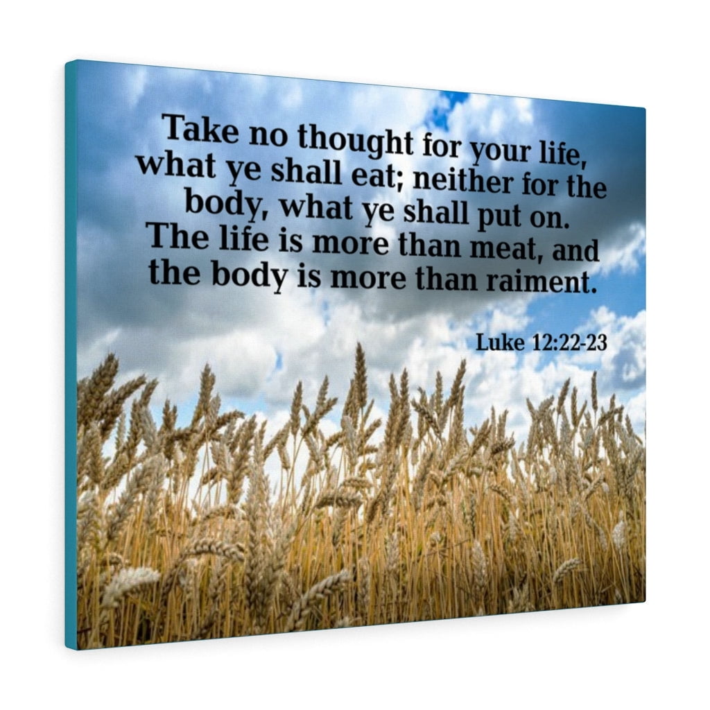 Scripture Walls Take No Thought Luke 12:22-23 Wall Art Christian Home ...
