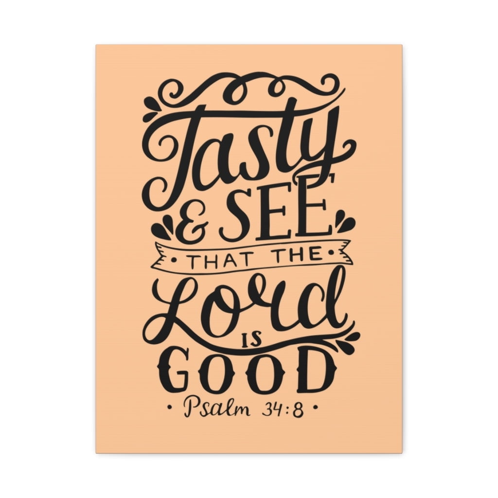 Scripture Walls Psalm 34:8 Tasty And See That Christian Wall Art Bible ...