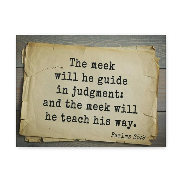Scripture Walls Psalms 25:9 Teach His Way Bible Verse Canvas Christian ...
