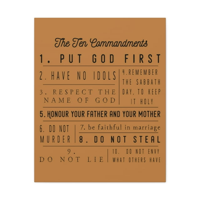 Scripture Walls Ten Commandments Exodus 20:2-17 Christian Wall Art ...