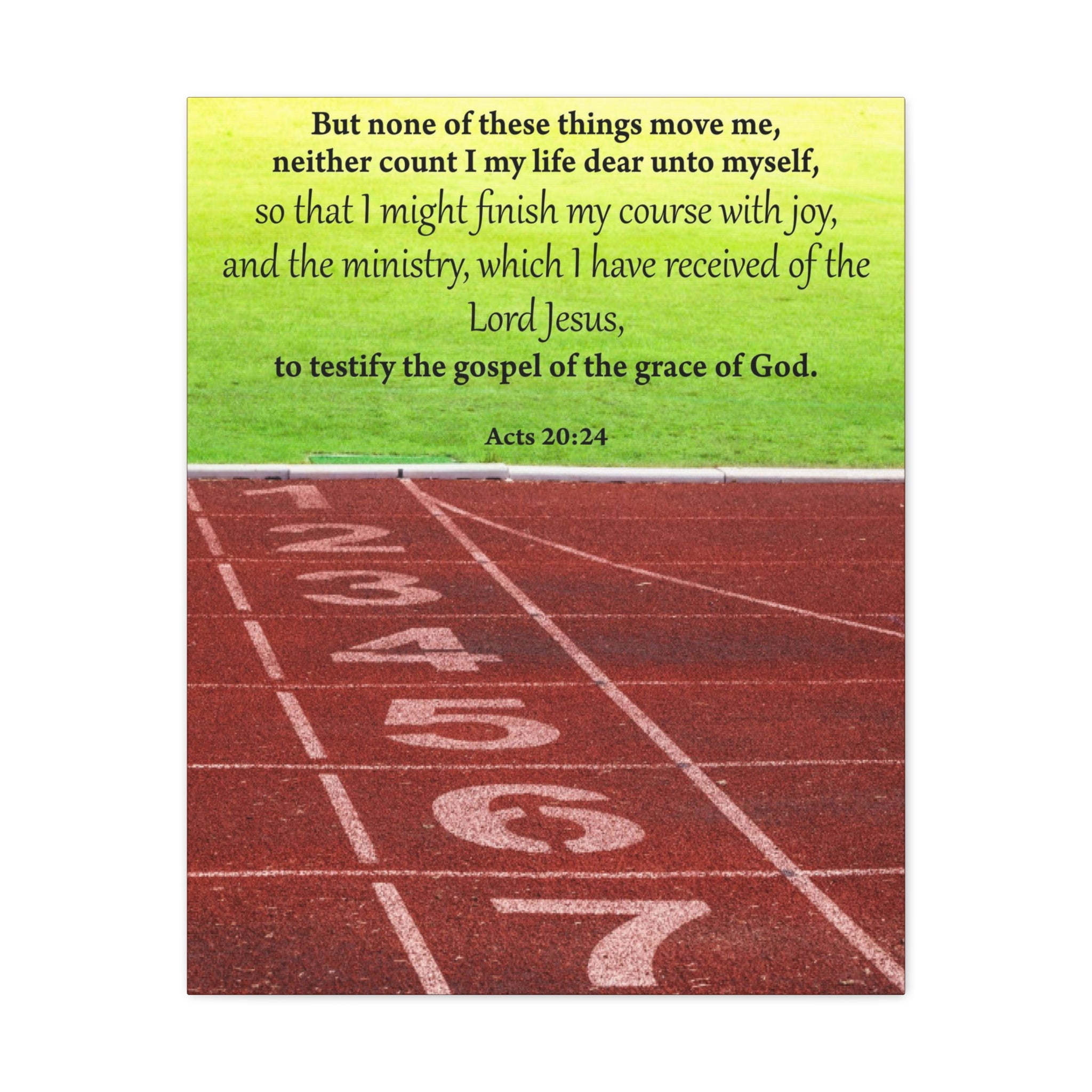 Scripture Walls Testify the Gospel Acts 20:24 Christian Home Decor ...