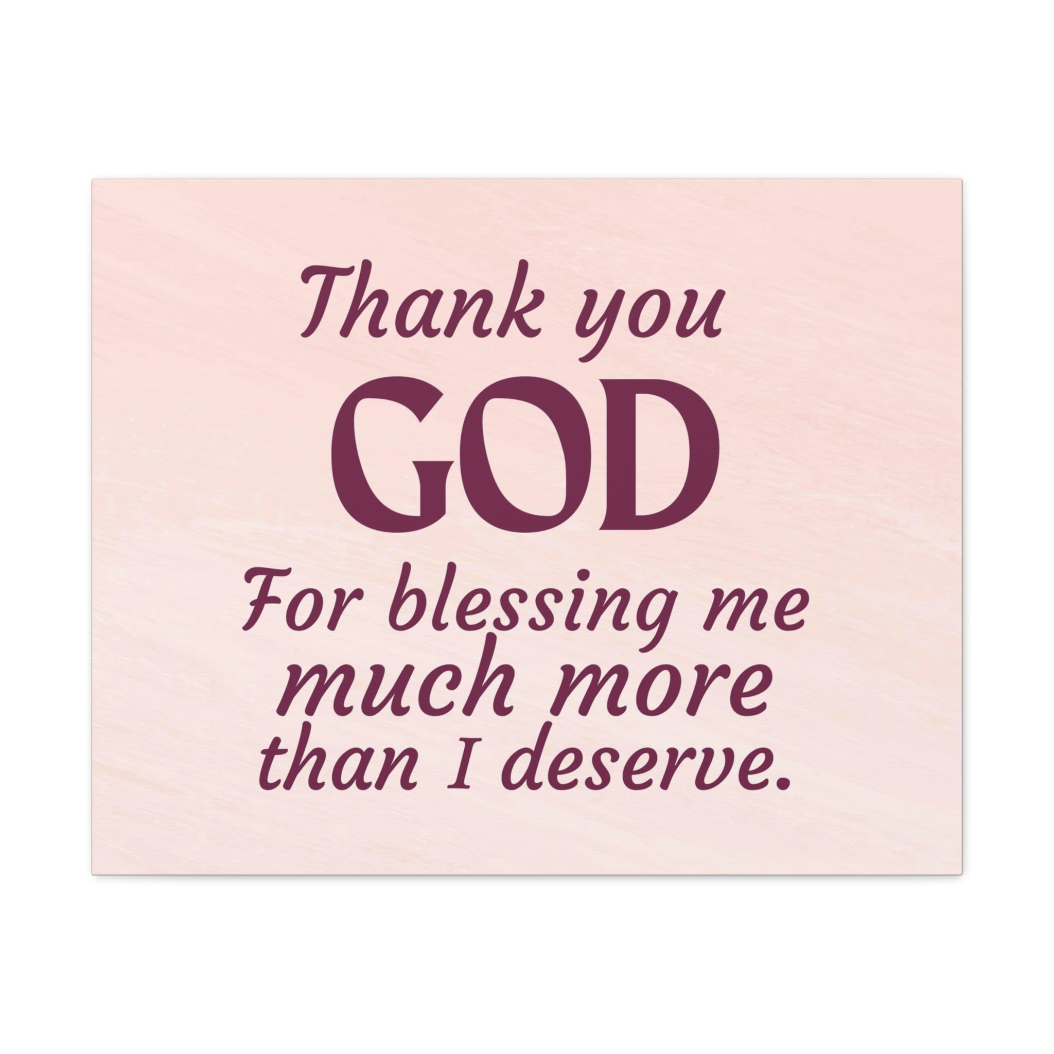 Scripture Walls Thank You God Pink Colossians 3:17 Bible Verse Canvas ...