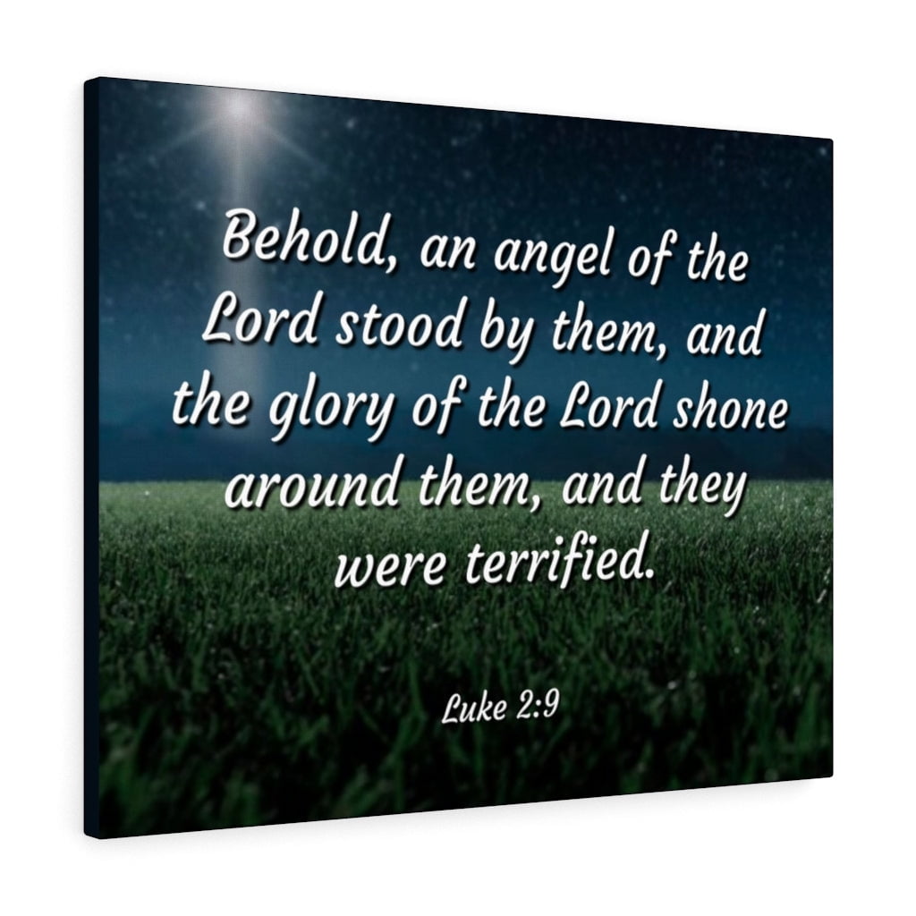 Scripture Walls The Angel Luke 2:9 Bible Verse Canvas Christian Wall ...