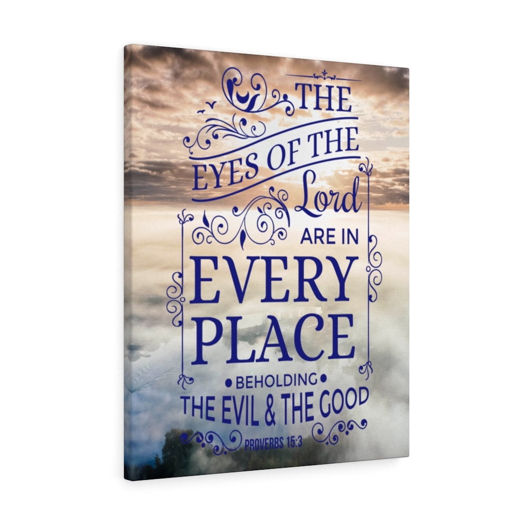 Scripture Walls The Evil and the Good Proverbs 15:3 Bible Verse Canvas ...