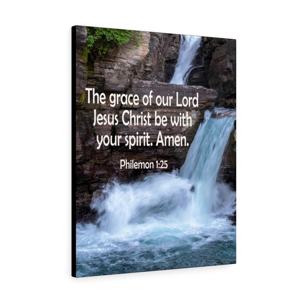 Scripture Walls The Grace of Lord Philemon 1:25 Bible Verse Canvas ...