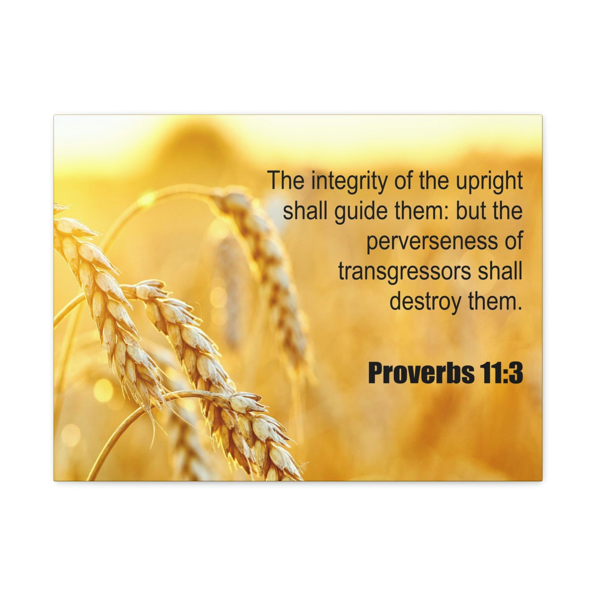 Scripture Walls The Integrity of The Upright Proverbs 11:3 Bible Verse ...