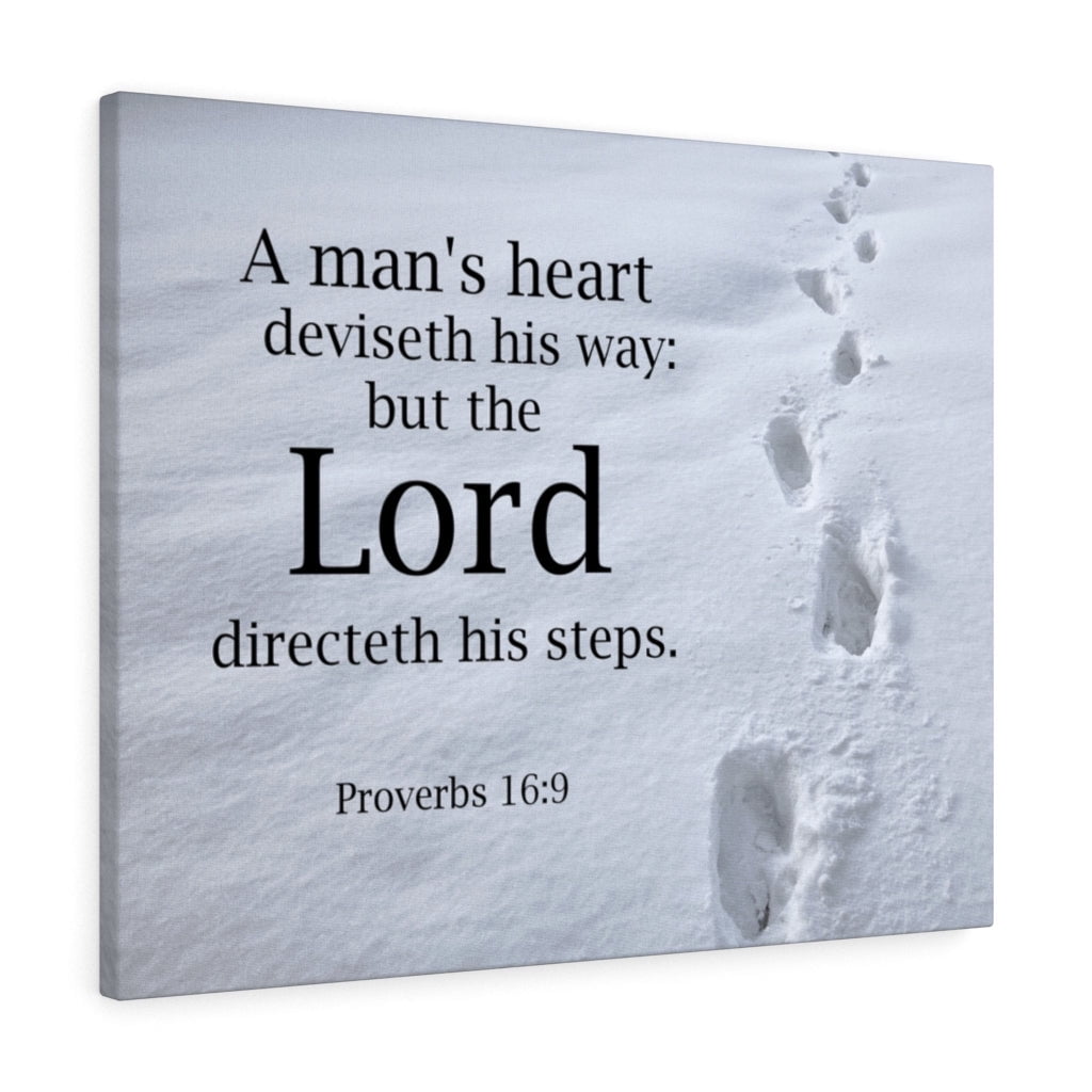 Scripture Walls The Lord Directeth Steps Proverbs 16:9 Bible Verse ...