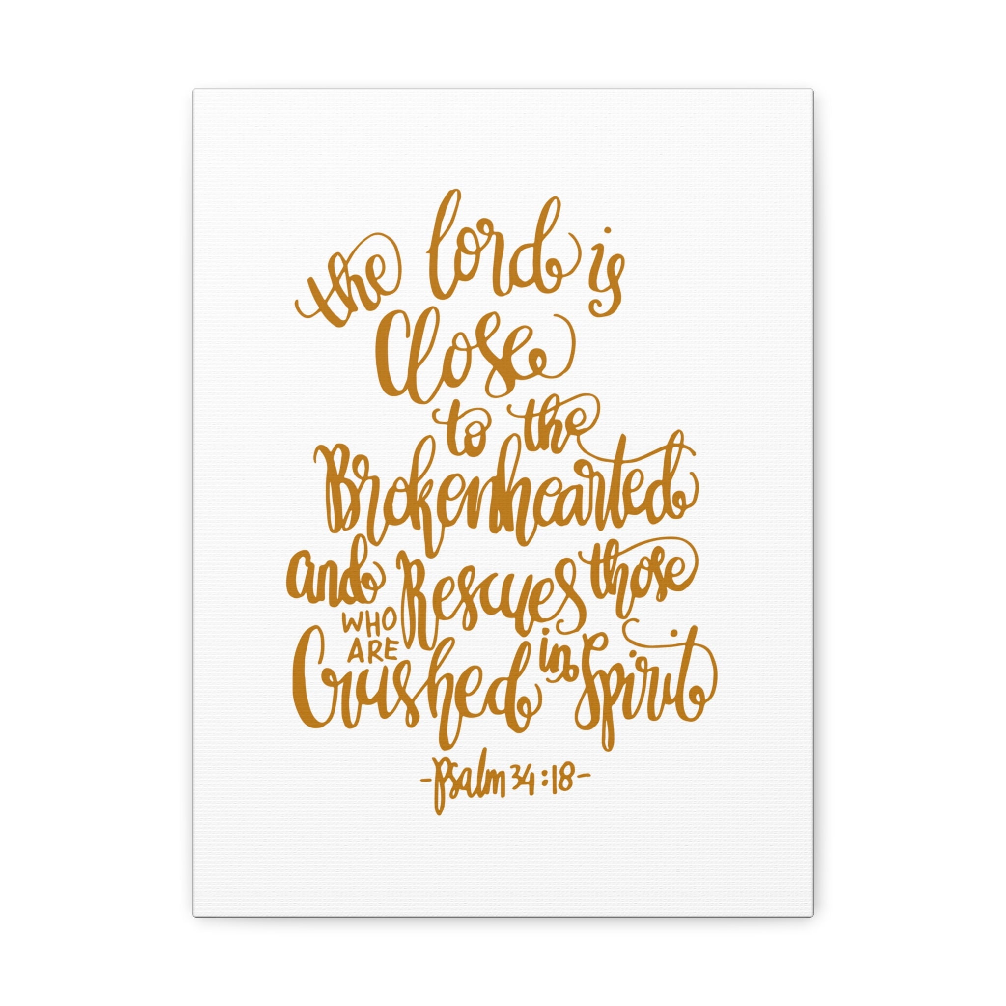 Scripture Walls Psalm 34:18 The Lord Is Close Christian Wall Art Bible ...