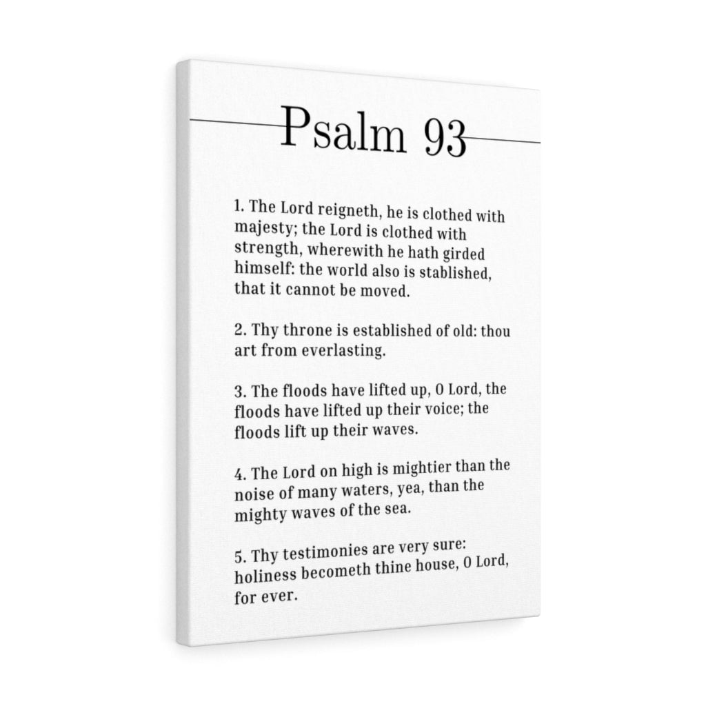 Scripture Walls Psalm 93 The Lord Is Clothed With Strength White Bible ...