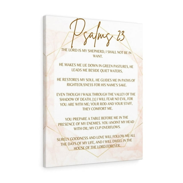 Scripture Walls The Lord Is My Shepherd Psalms 23 Bible Verse Canvas ...