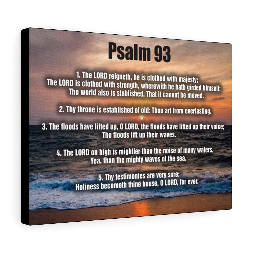 Scripture Walls The Lord Reigneth Psalm 93 Bible Verse Canvas Christian ...