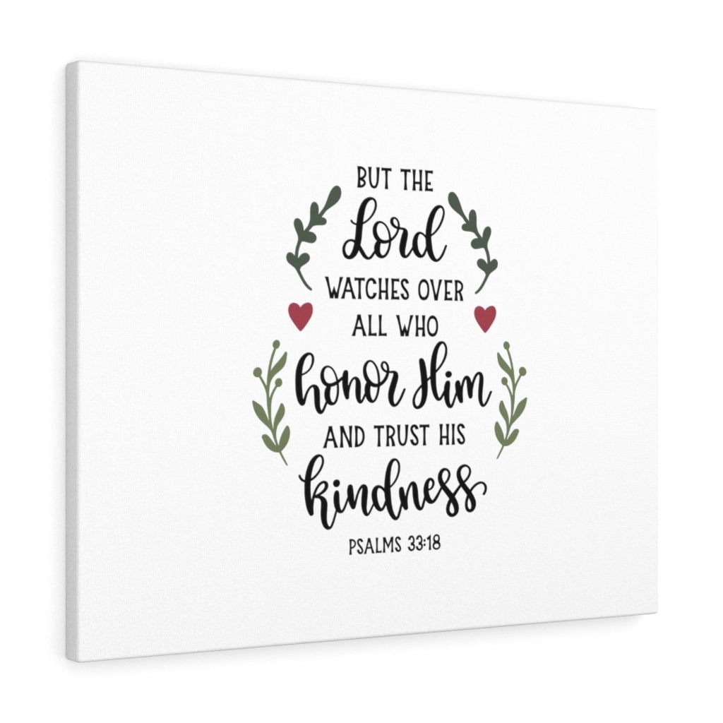 Scripture Walls The Lord Watches Over Psalms 33:18 Bible Verse Canvas ...
