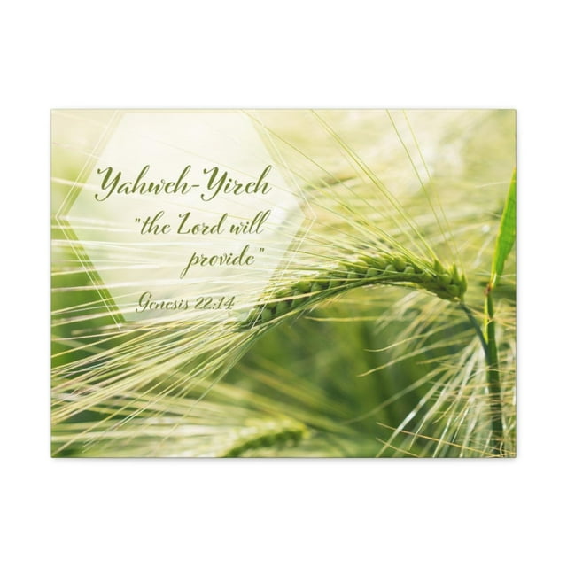 Scripture Walls The Lord Will Provide Genesis 22:14 Bible Verse Canvas ...
