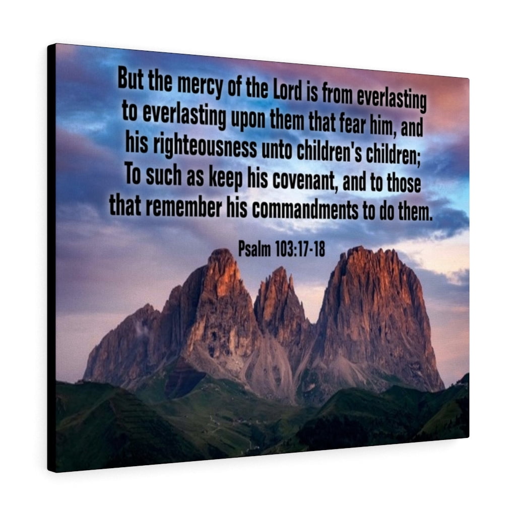Scripture Walls Psalm 118:24 The Mercy of The Lord Bible Verse Canvas ...