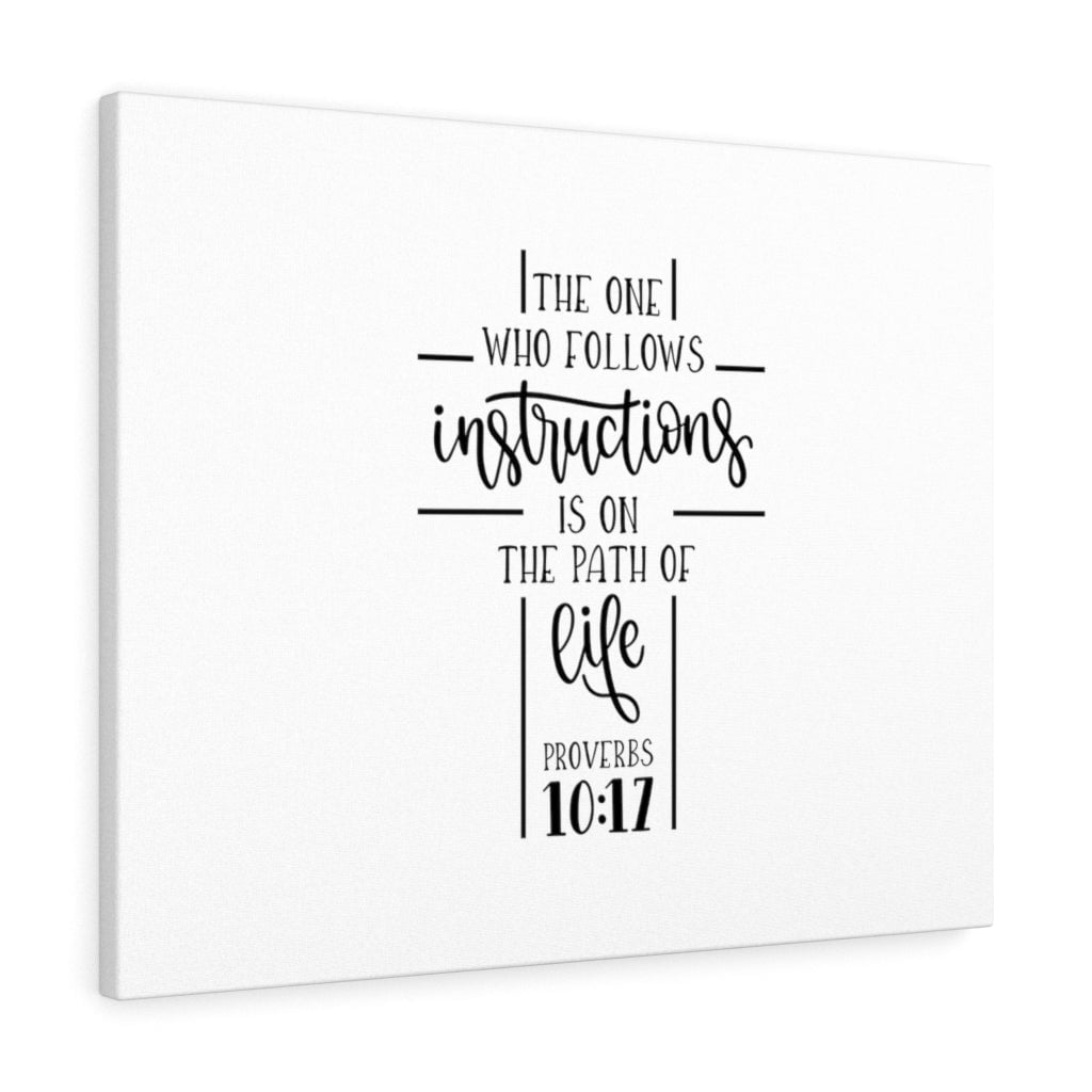 Scripture Walls The Path Of Life Proverbs 10:17 Bible Verse Canvas ...