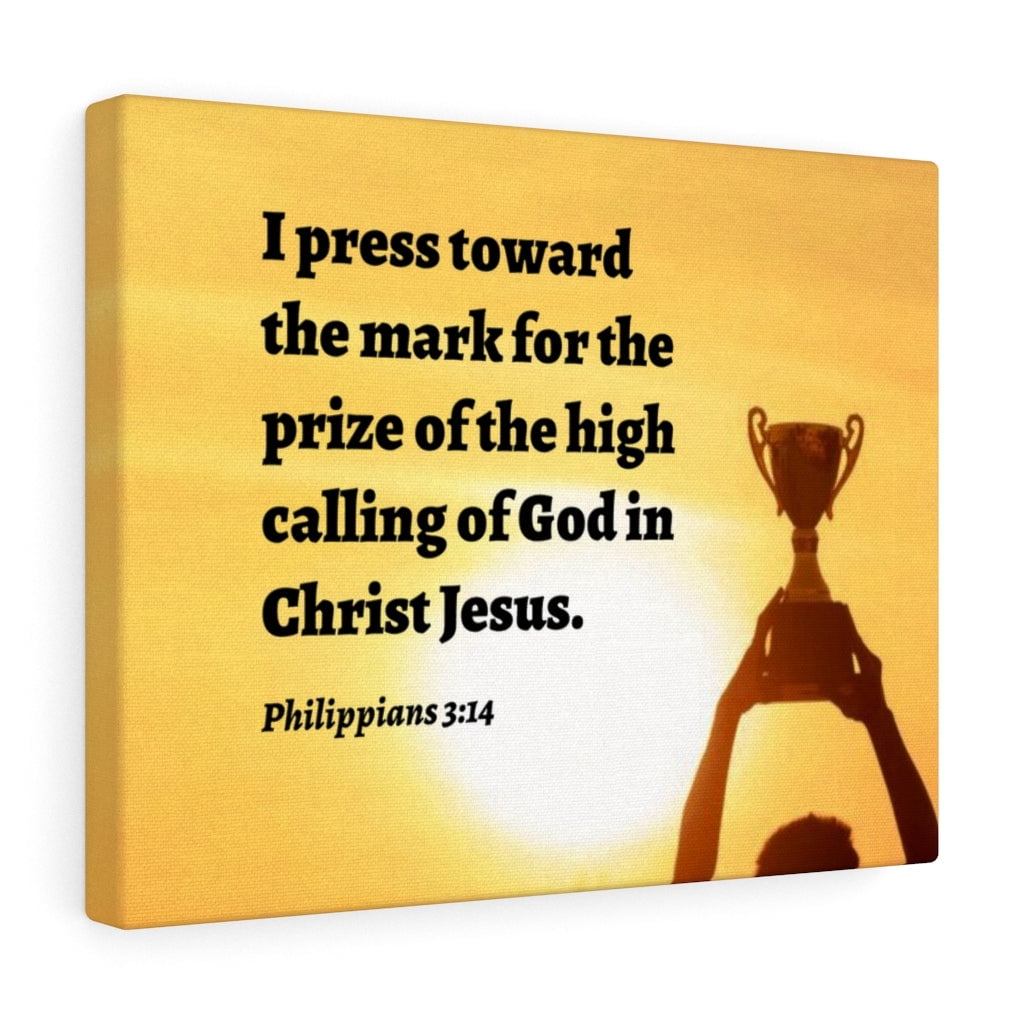 Scripture Walls The Prize Philippians 3:14 Bible Verse Canvas Christian ...