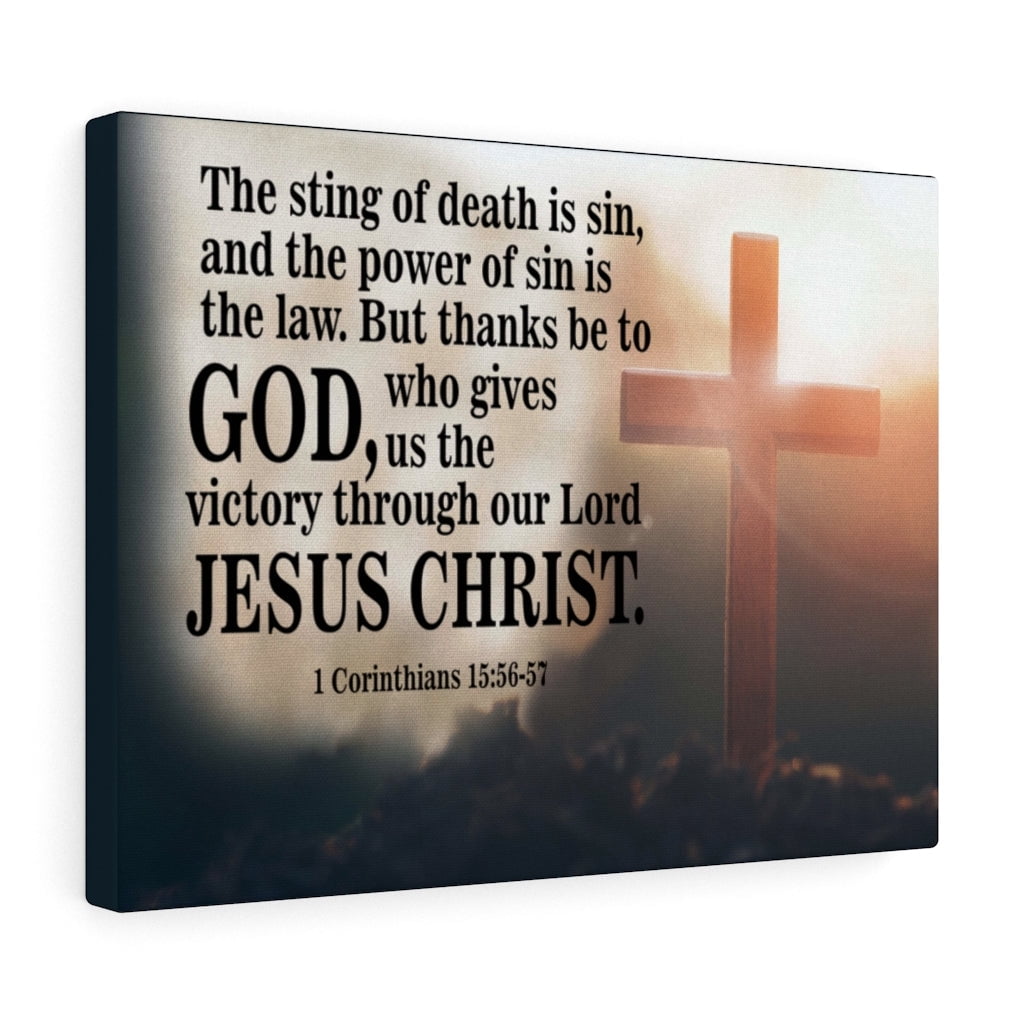 Scripture Walls The Sting of Death is Sin 1 Corinthians 15:56-57 Wall Art Christian Home Decor ...