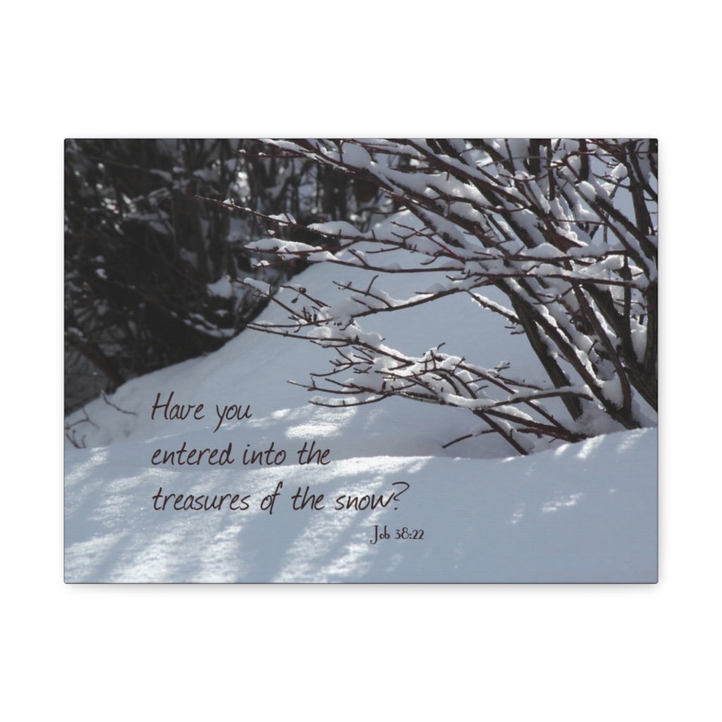 Scripture Walls The Treasures Job 38:22 Bible Verse Canvas Christian ...