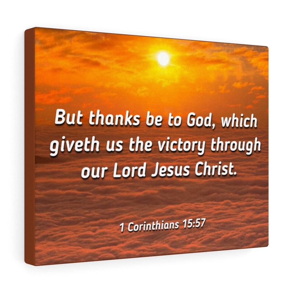 Scripture Walls The Victory 1 Corinthians 15:57 Bible Verse Canvas ...