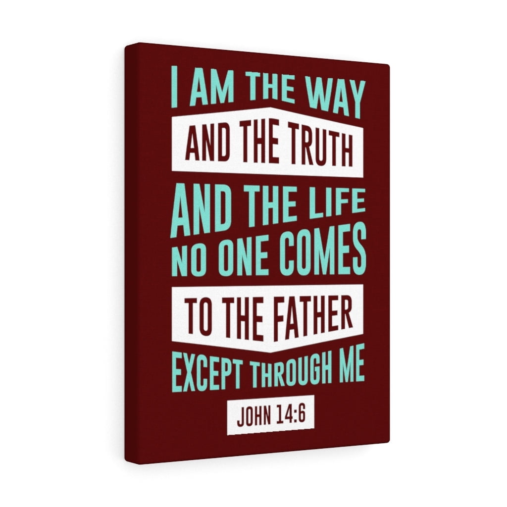 Scripture Walls The Way John 14:6 Bible Verse Canvas Christian Wall Art ...