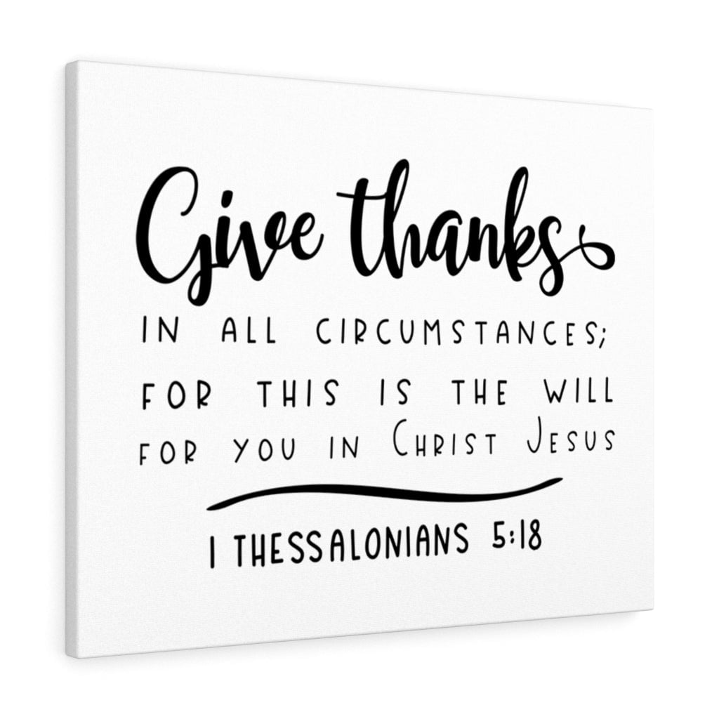 Scripture Walls The Will 1 Thessalonians 5:18 Bible Verse Canvas Christian Wall Art Ready to ...