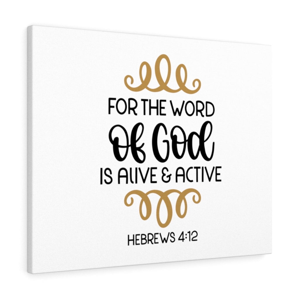 Scripture Walls The Word Of God Hebrews 4:12 Bible Verse Canvas ...