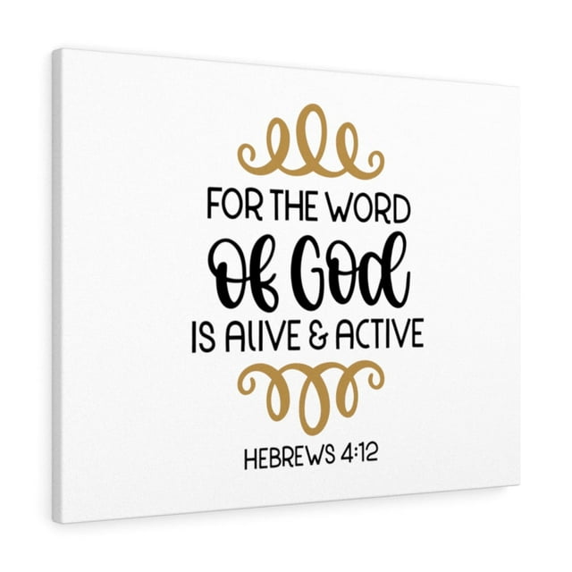 Scripture Walls The Word Of God Hebrews 4:12 Bible Verse Canvas ...
