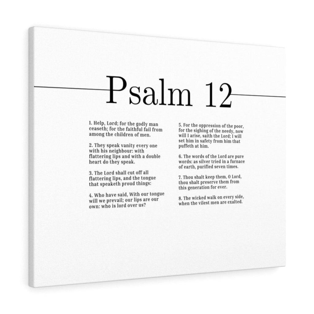 Scripture Walls Psalm 12 The Words Of The Lord White Bible Chapter ...