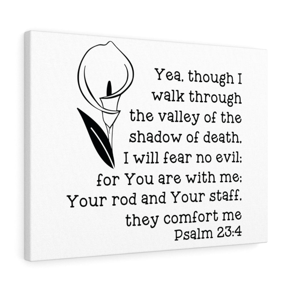 Scripture Walls Psalm 23:4 They Comfort Me Bible Verse Canvas Christian ...