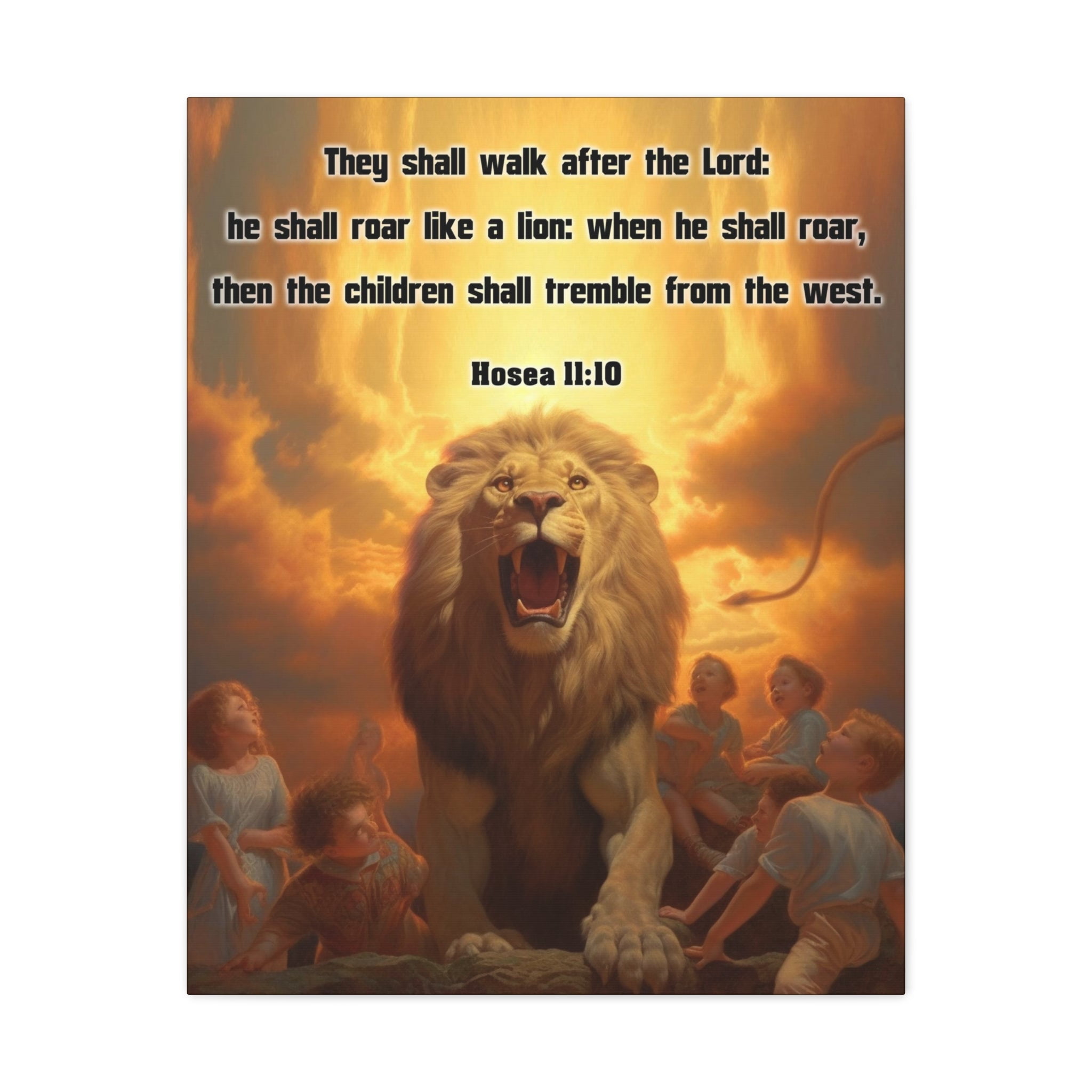 Scripture Walls They Shall Walk After the Lord Hosea 11:10 Christian ...