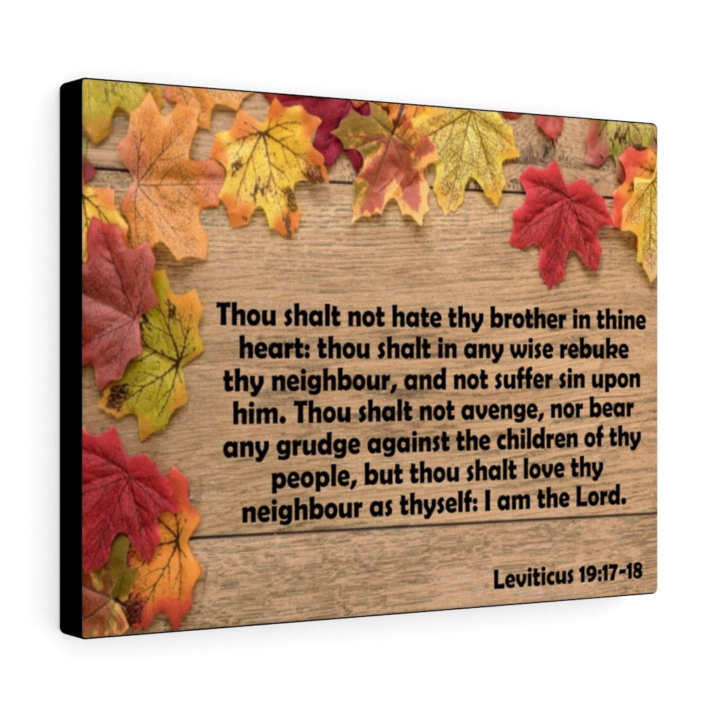 Scripture Walls Thou Shalt Not Hate Thy Brother Leviticus 19:17-18 ...