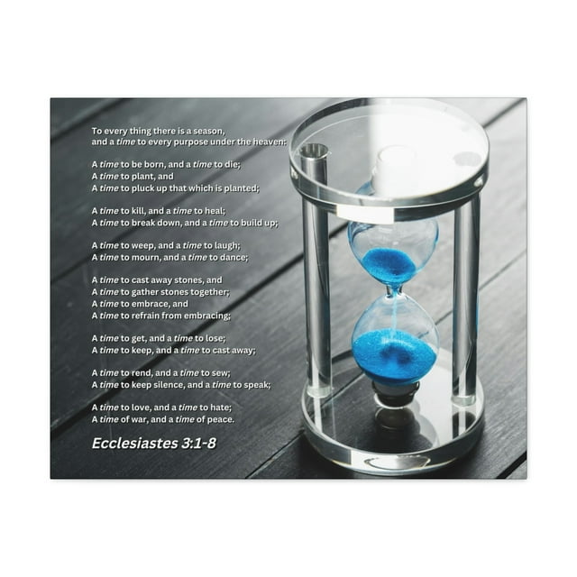 Scripture Walls Time For Everything Hour Glass Ecclesiastes 3:3 Bible ...