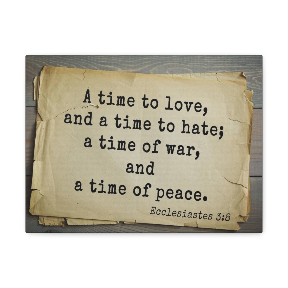 Scripture Walls Time To Love Ecclesiastes 3:8 Bible Verse Canvas ...