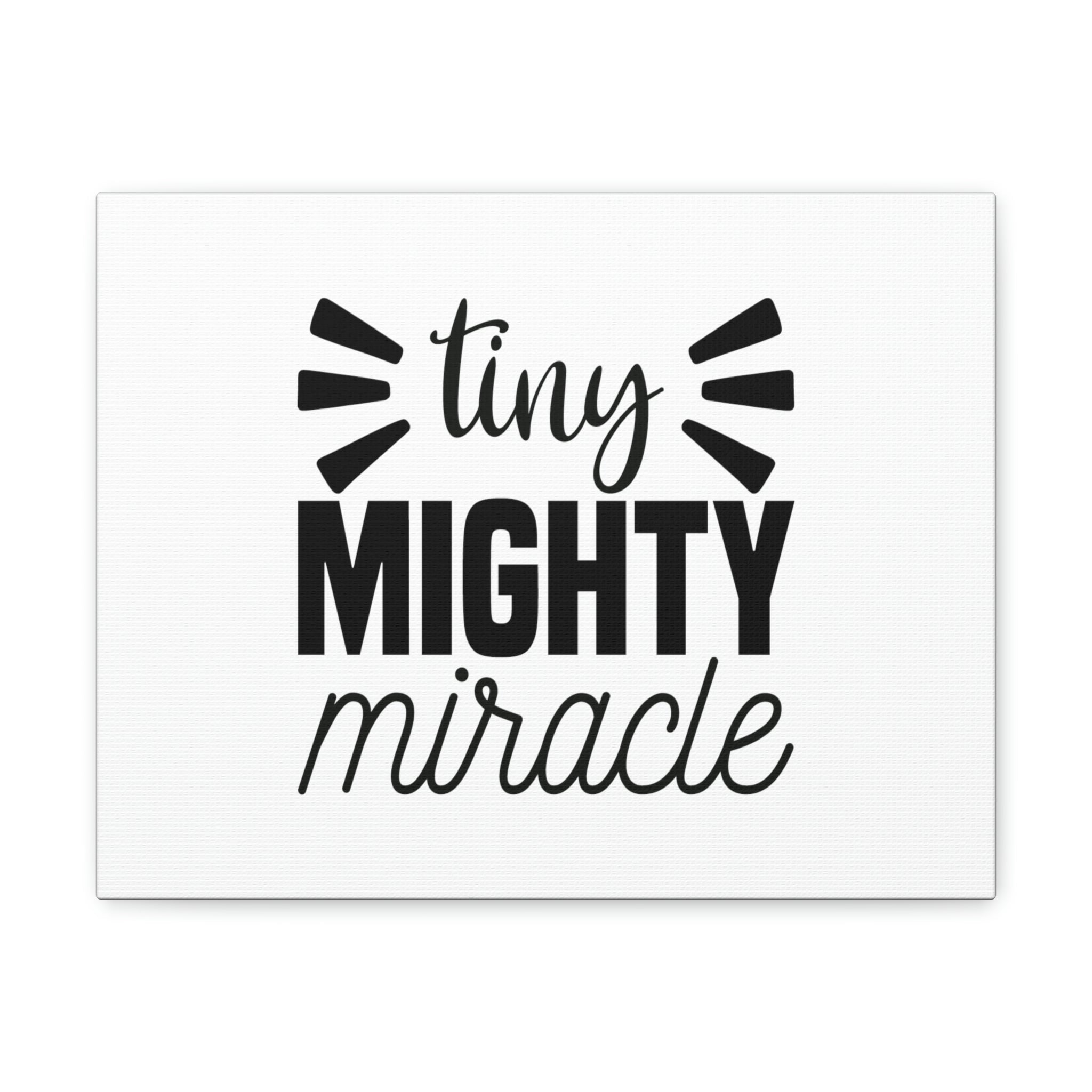 Scripture Walls Tiny Mighty Miracle Luke 18:27 Christian Wall Art Bible Verse Print Ready to ...