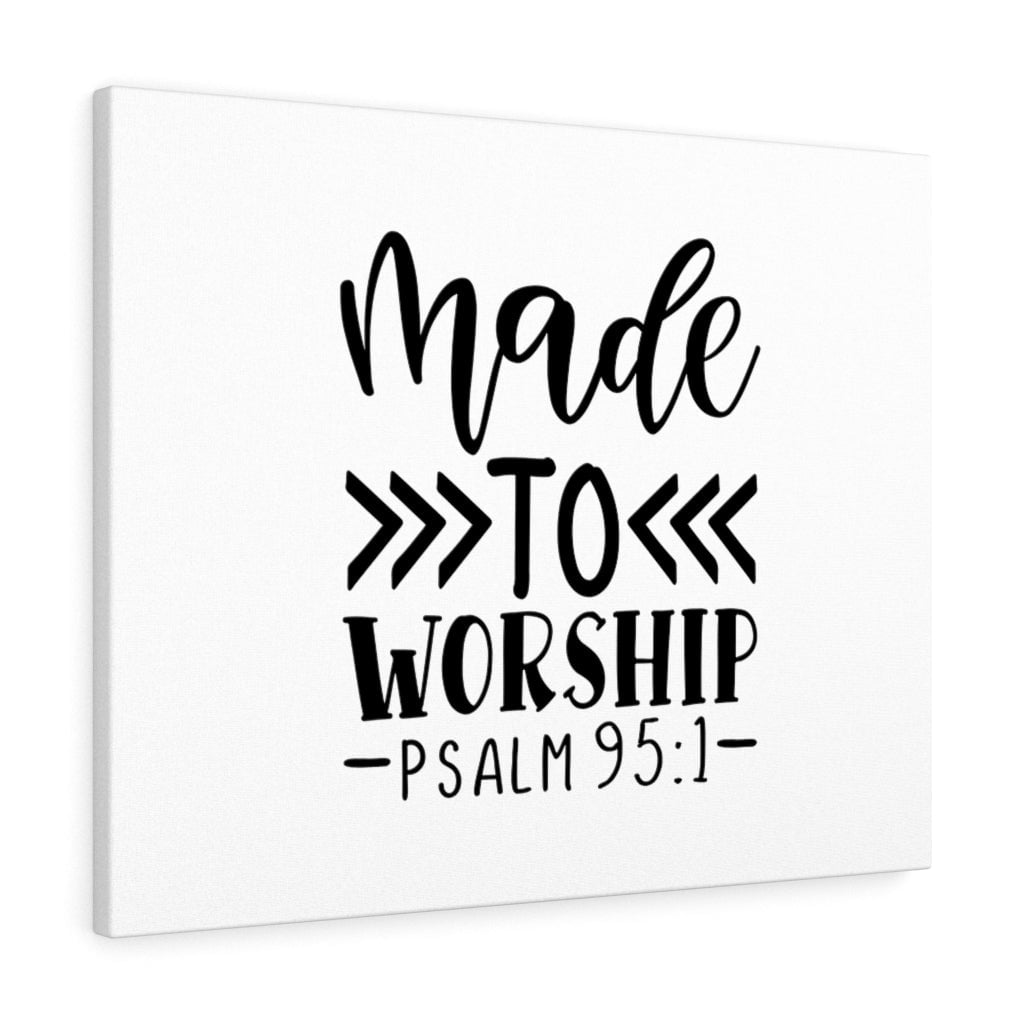 Scripture Walls To Worship Psalm 95:1 Bible Verse Canvas Christian Wall ...