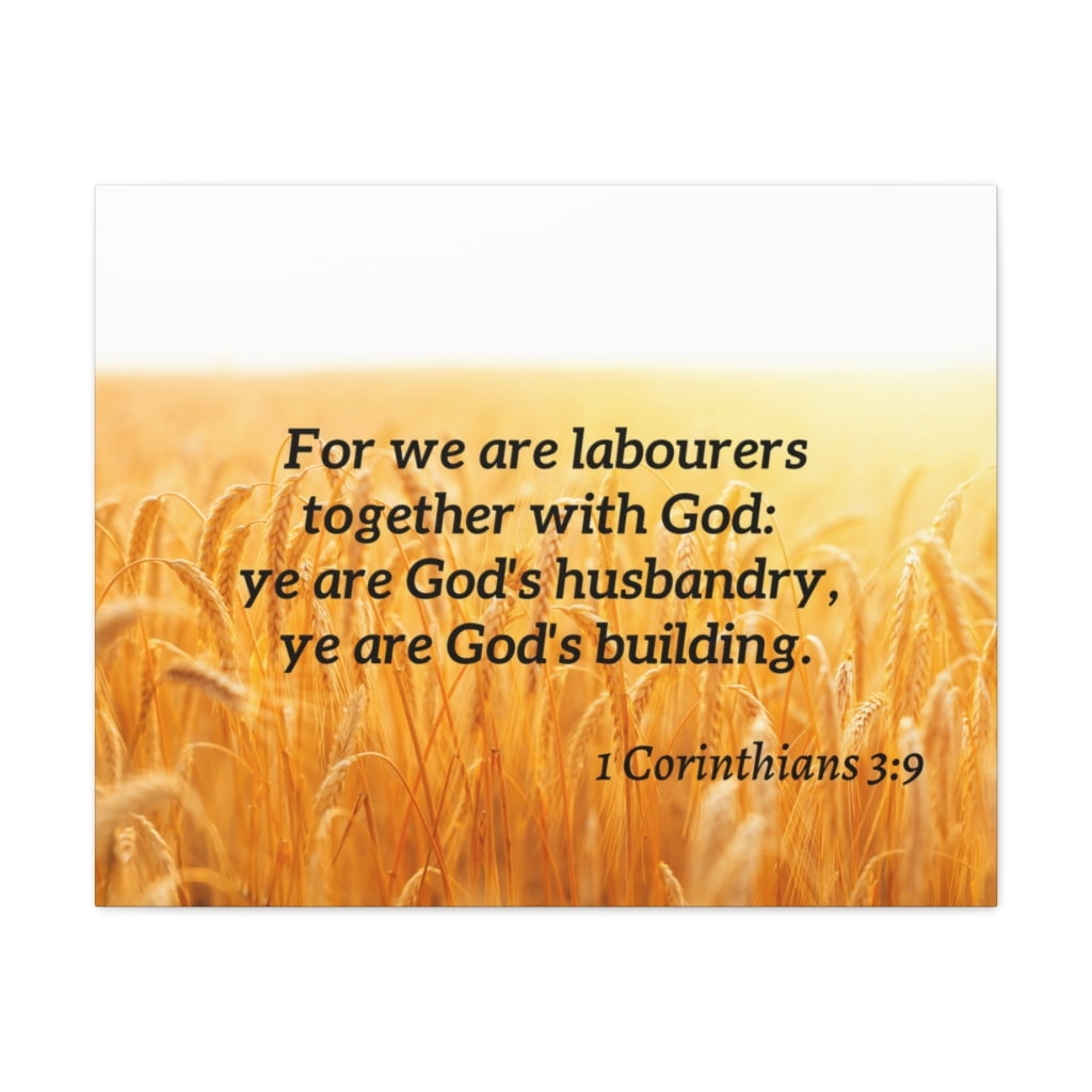 Scripture Walls Together With God 1 Corinthians 3:9 Bible Verse Canvas ...