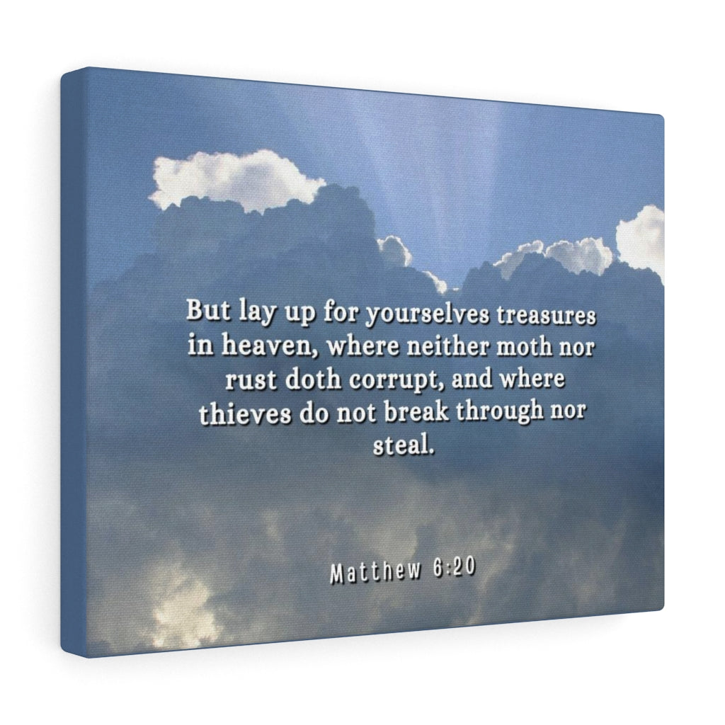 Scripture Walls Treasures In Heaven Matthew 6:20 Bible Verse Canvas ...