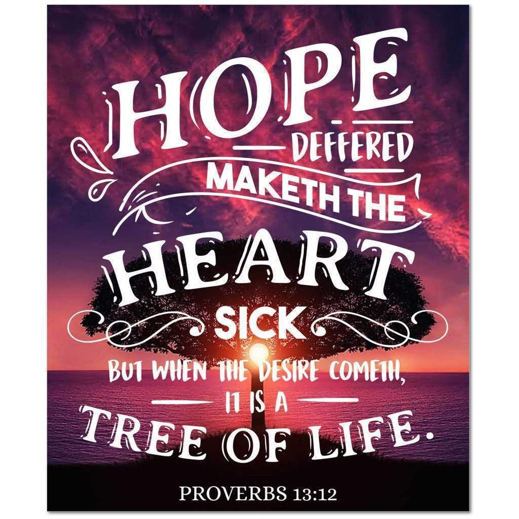 Scripture Walls Tree of Life Proverbs 13:12 Religious Wall Art Bible ...
