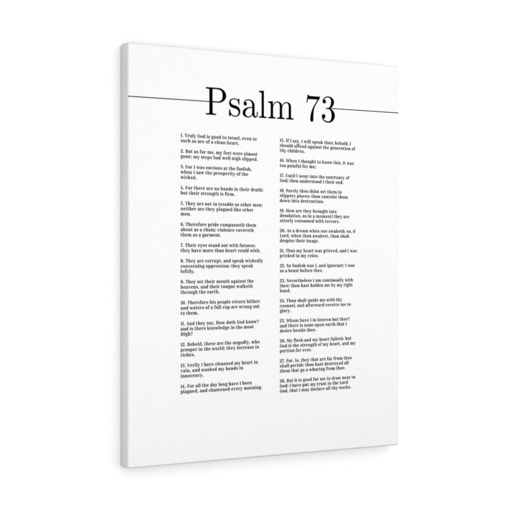 Scripture Walls Psalm 73 Truly God Is Good White Bible Chapter Canvas ...