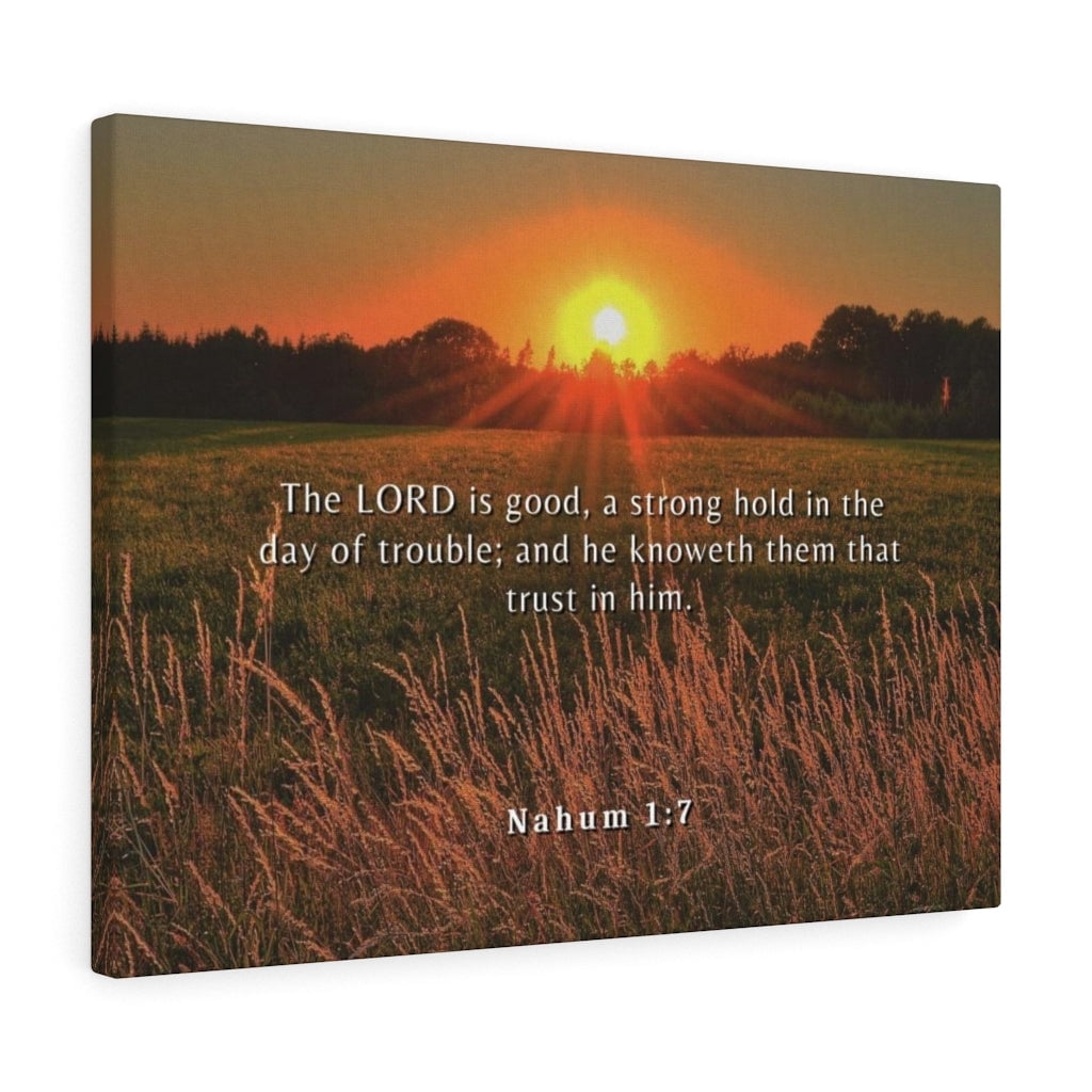 Scripture Walls Trust In Him Nahum 1:7 Bible Verse Canvas Christian ...