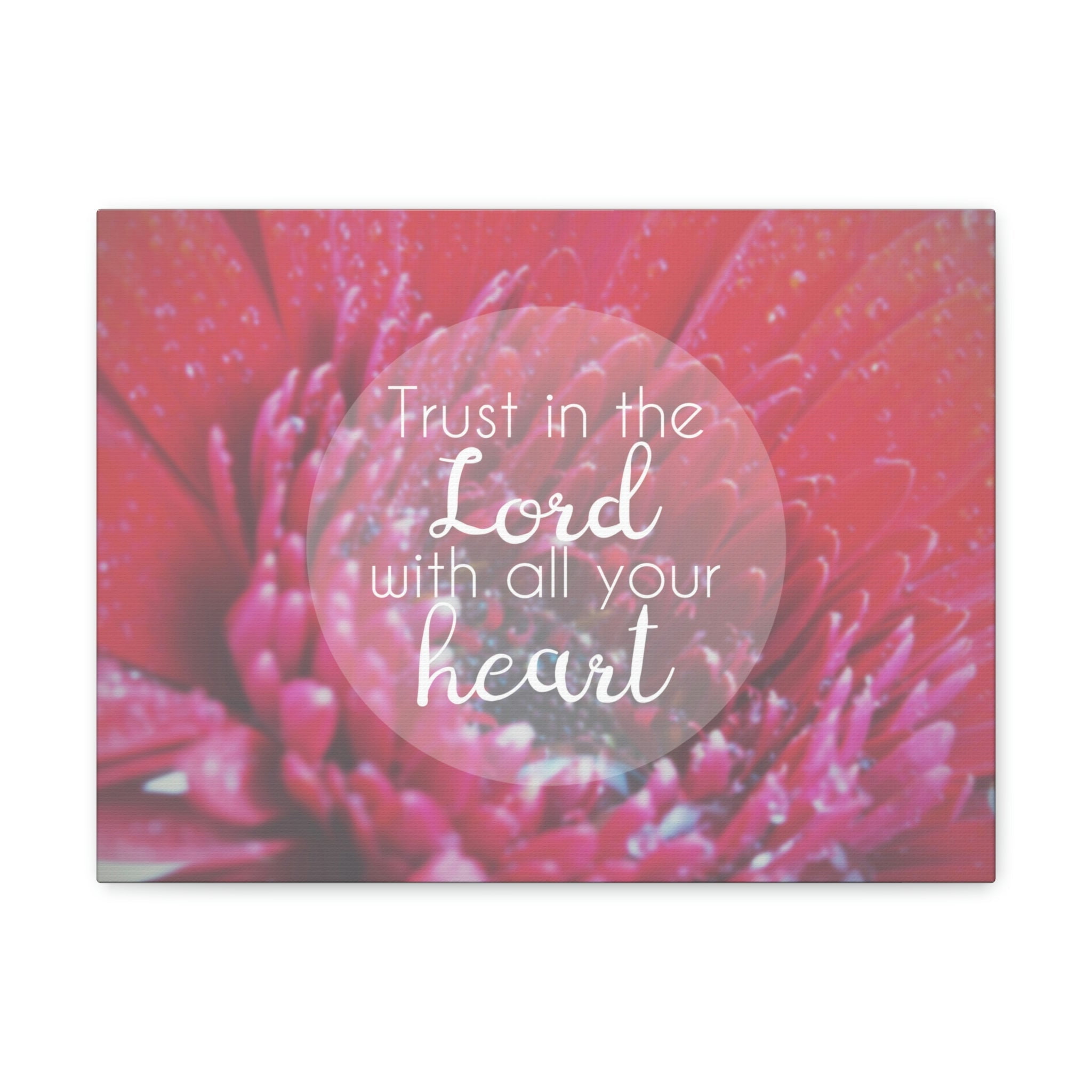 Scripture Walls Proverbs 3:5 Trust In The Lord Pink Flower Bible Verse ...