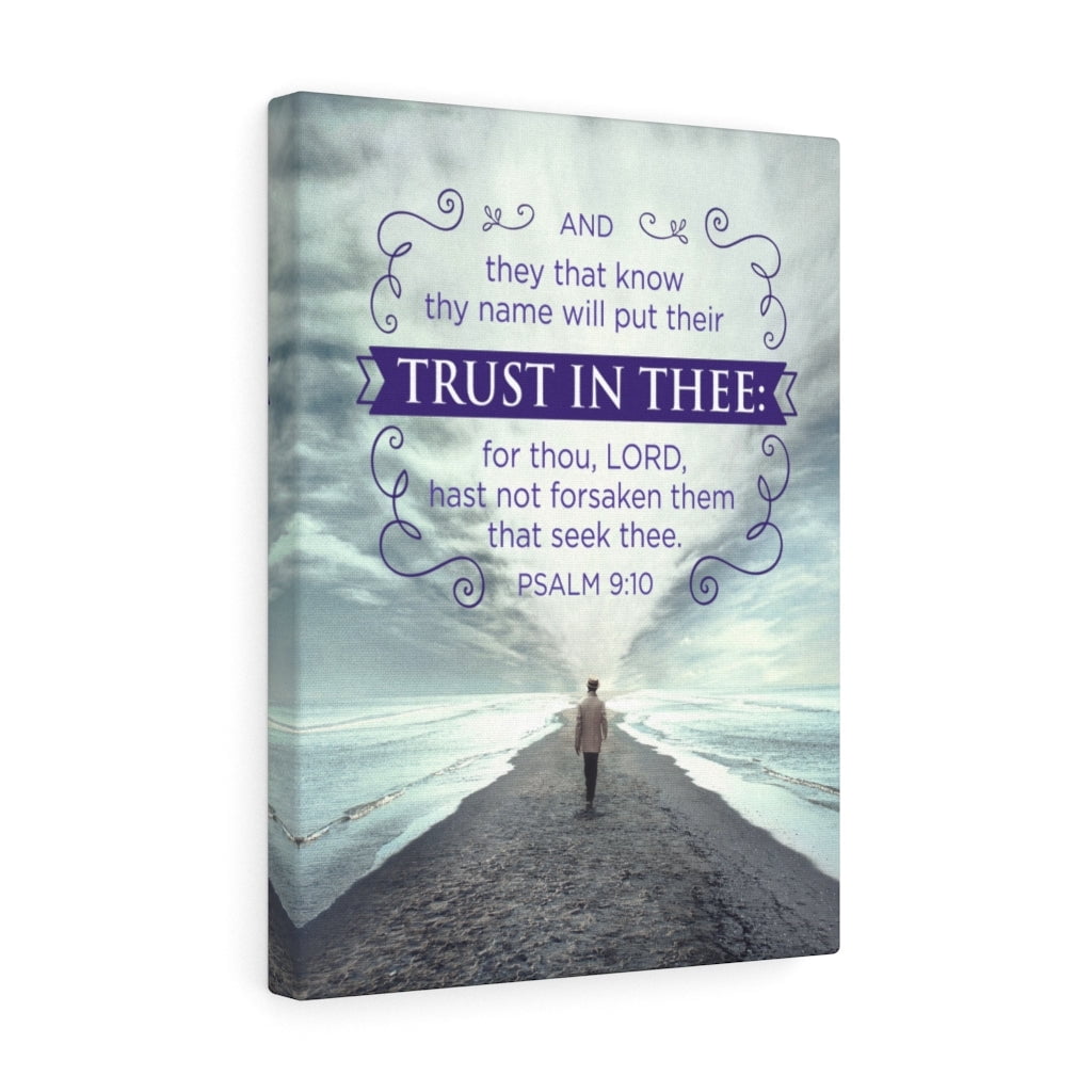 Scripture Walls Psalm 9:10 Trust In Thee Bible Verse Canvas Christian ...