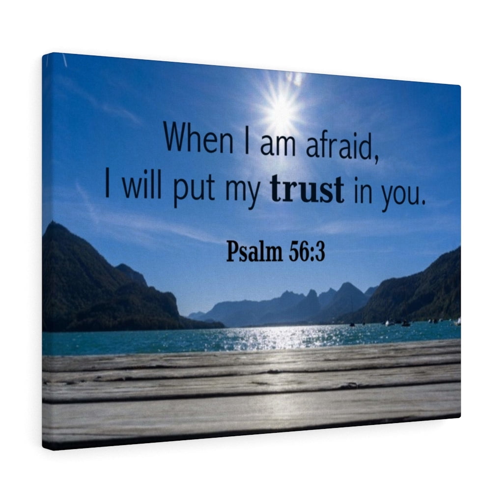 Scripture Walls Trust Psalm 56:3 Bible Verse Canvas Christian Wall Art ...