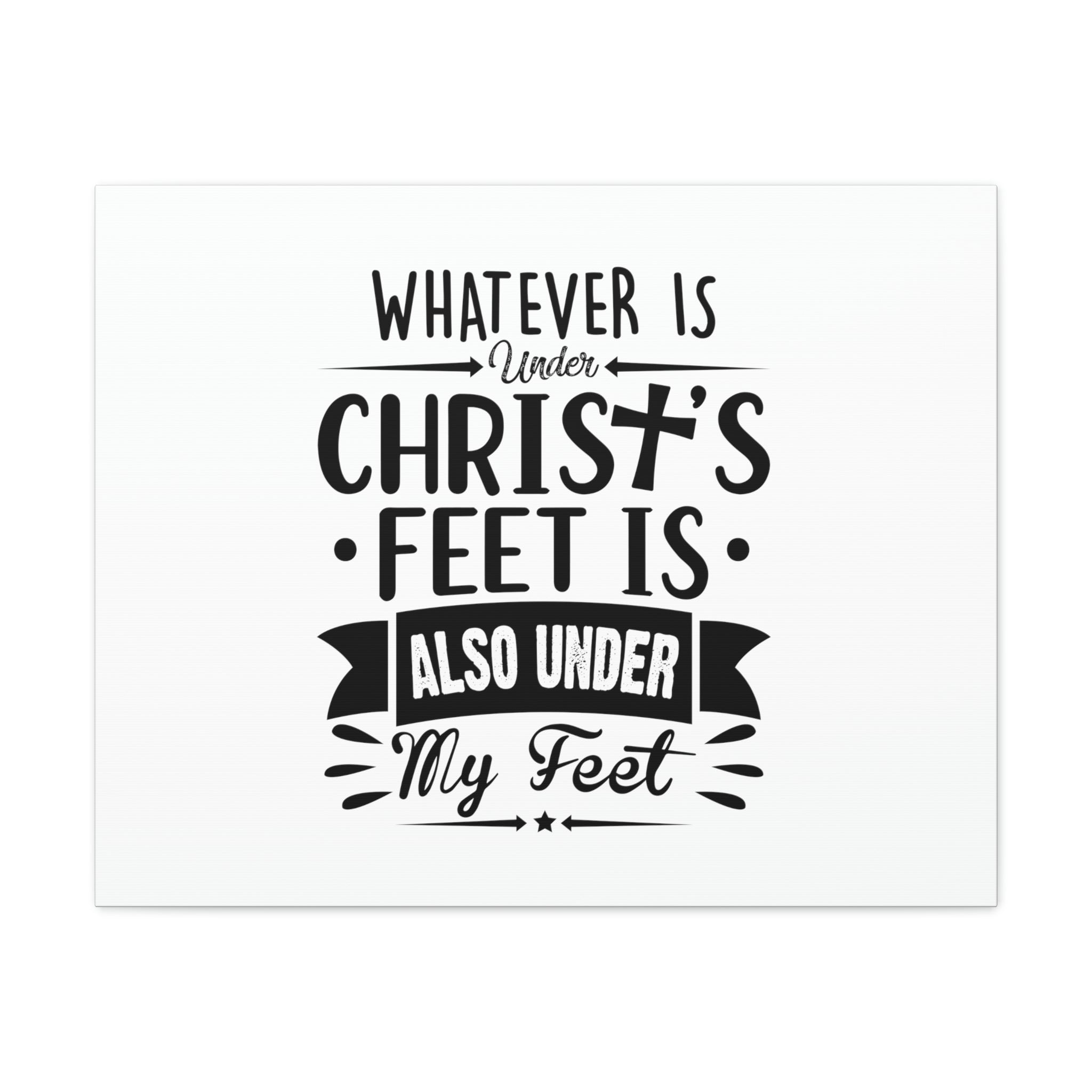 Scripture Walls Under Christ's Feet Ephesians 1:22 Cross Christian Wall ...