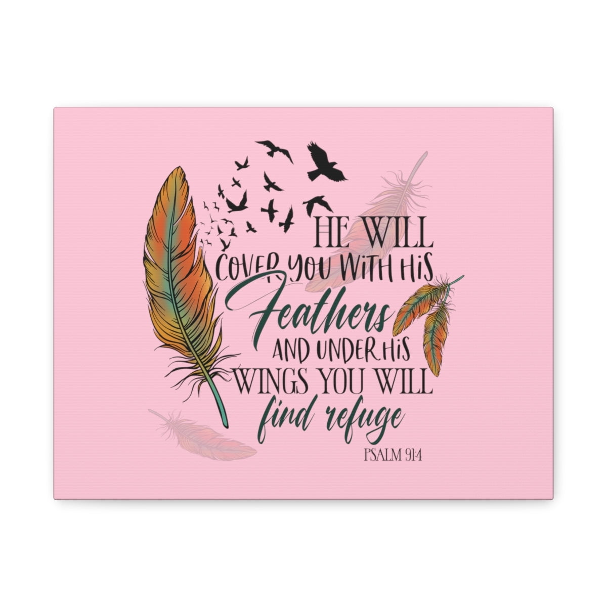 Scripture Walls Psalm 19:4 Under His Wings Christian Wall Art Bible ...