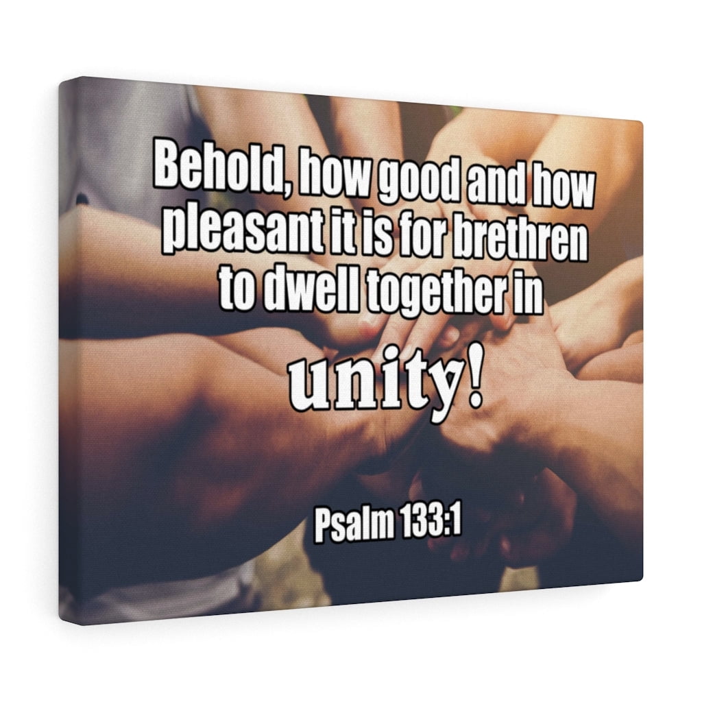 Scripture Walls Unity Psalm 133:1 Bible Verse Canvas Christian Wall Art ...