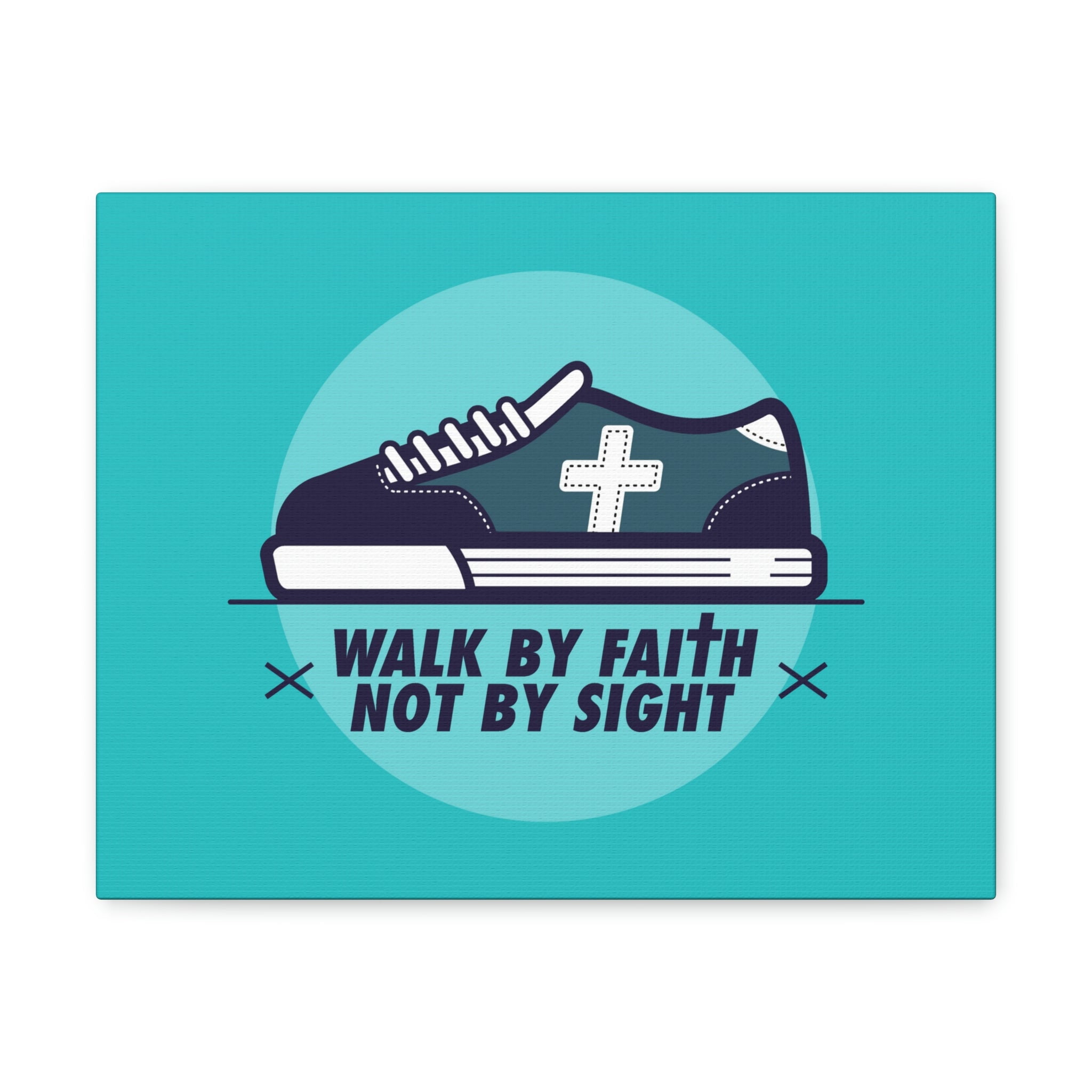 Scripture Walls Walk By Faith Not By Sight 2 Corinthians 5:7 Blue Shoes ...