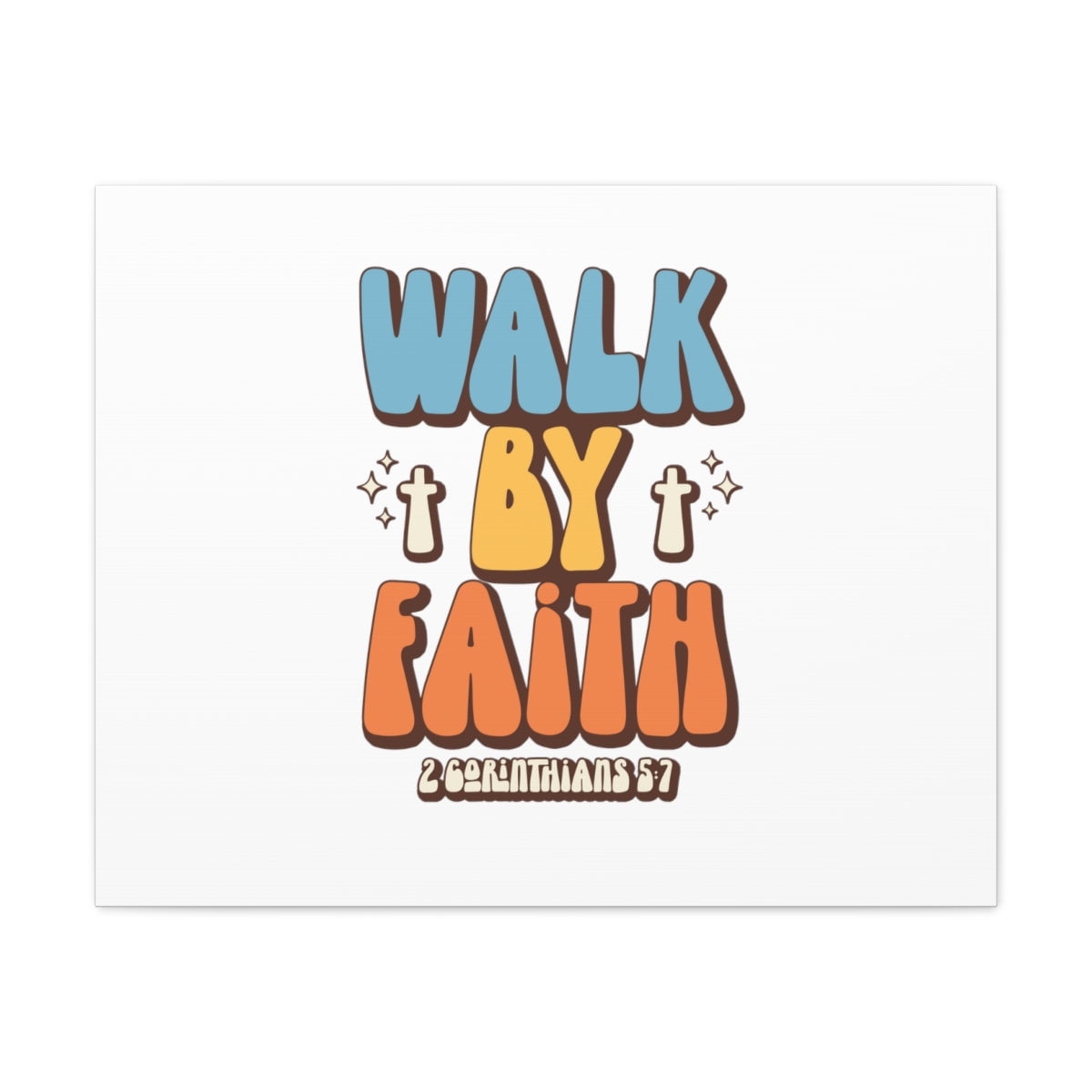 Scripture Walls Walk By Faith White 2 Corinthians 5:7 Bible Verse ...