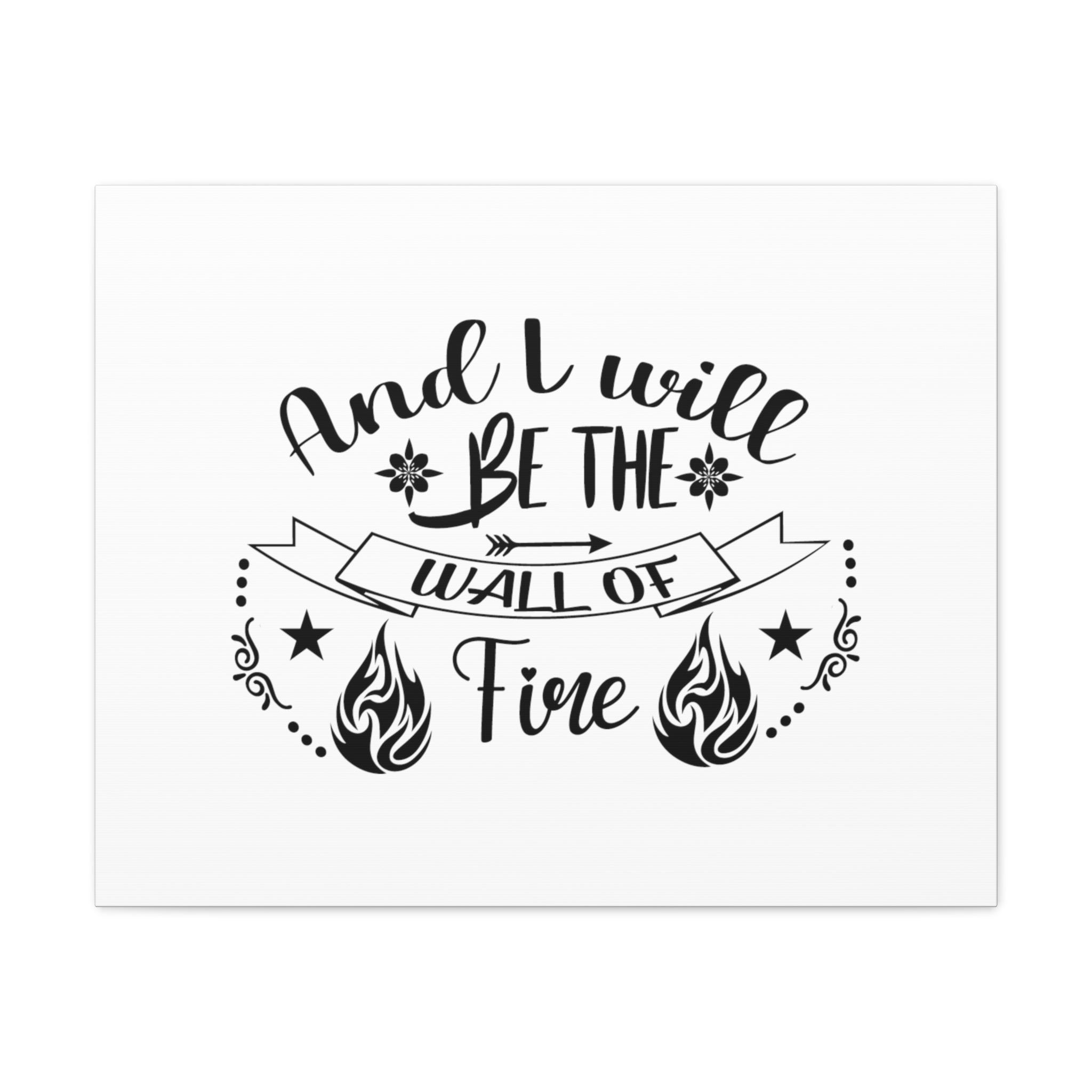 Scripture Walls Wall Of Fire Zechariah 2:5 Christian Wall Art Bible ...